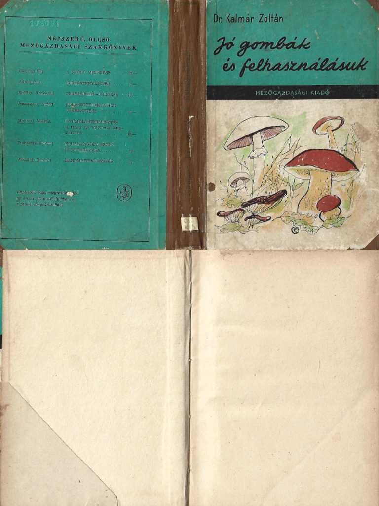 Dr. Kalmár Zoltán - Jó Gombák És Felhasználásuk | PDF