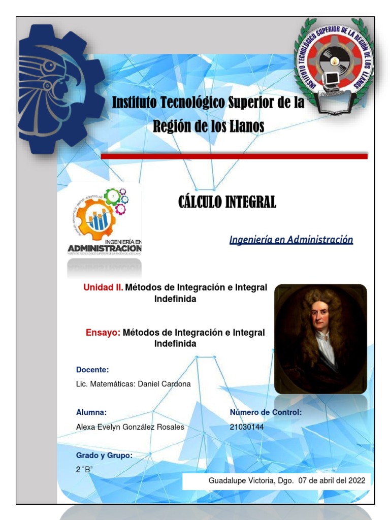Métodos de Integración e Integral Indefinida | PDF | Integral | Cálculo