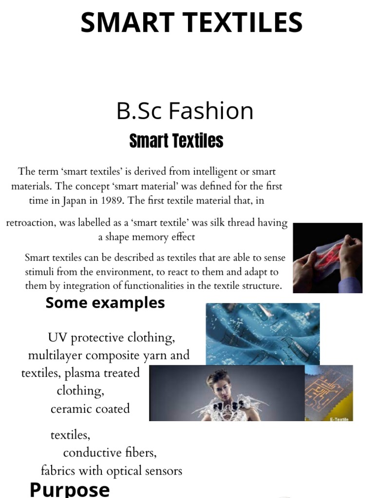 Smart Textiles | PDF | Textiles | E Textiles