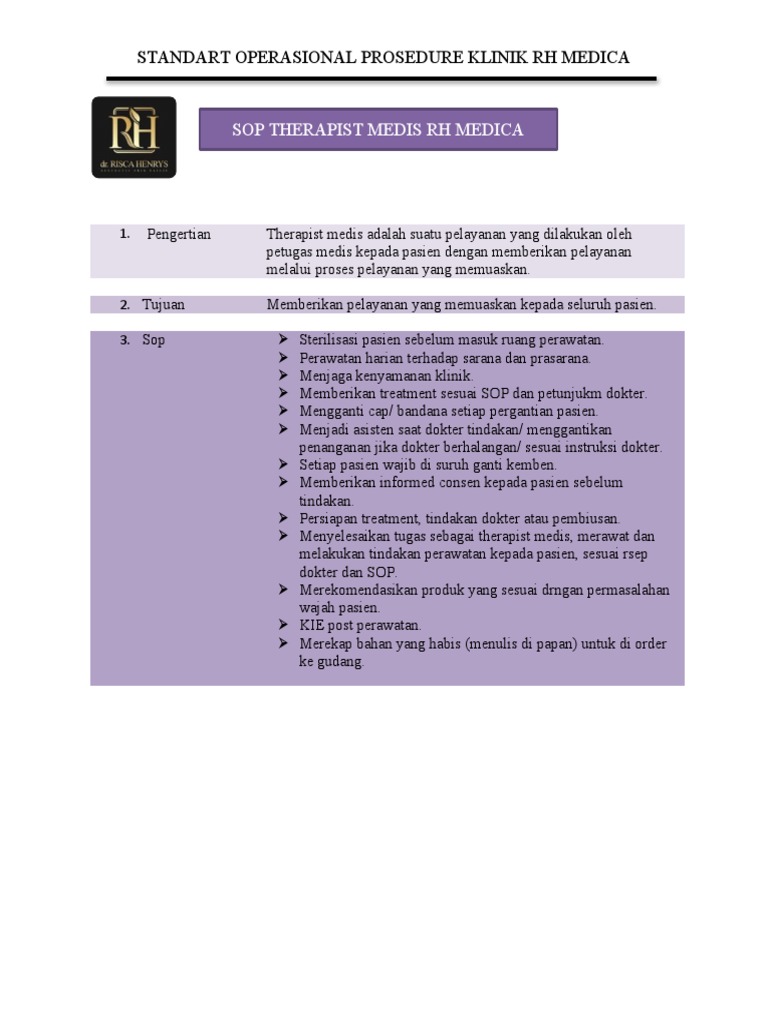 Sop Bo, Medis, Salon, Spa | PDF