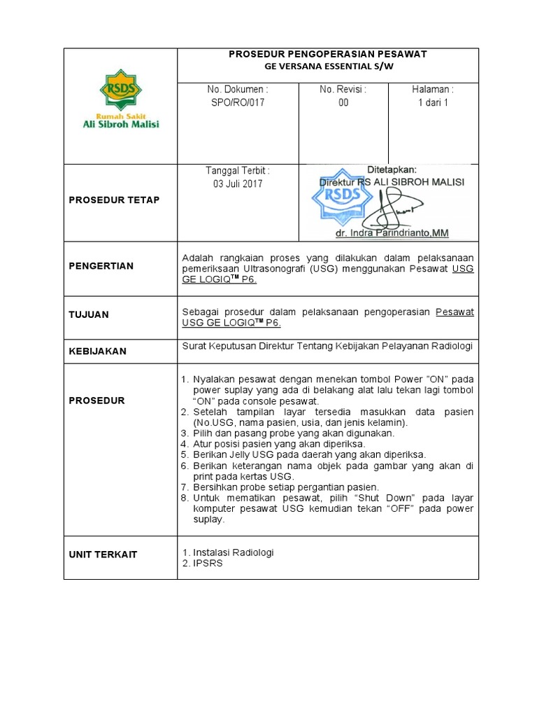 Spo Oprasi Usg | PDF