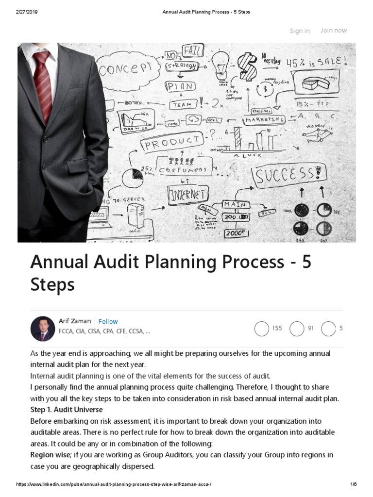 Annual Audit Planning Process - 5 Steps | PDF | Internal Audit | Risk
