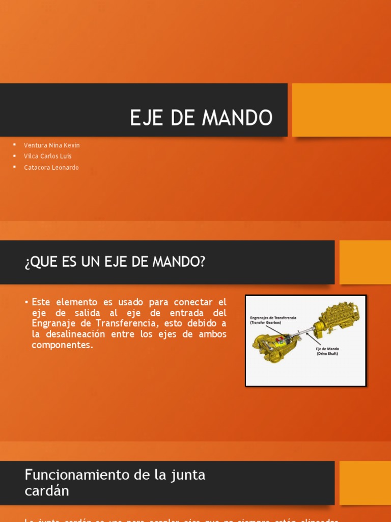 Eje de Mando | PDF | Engranaje | Eje