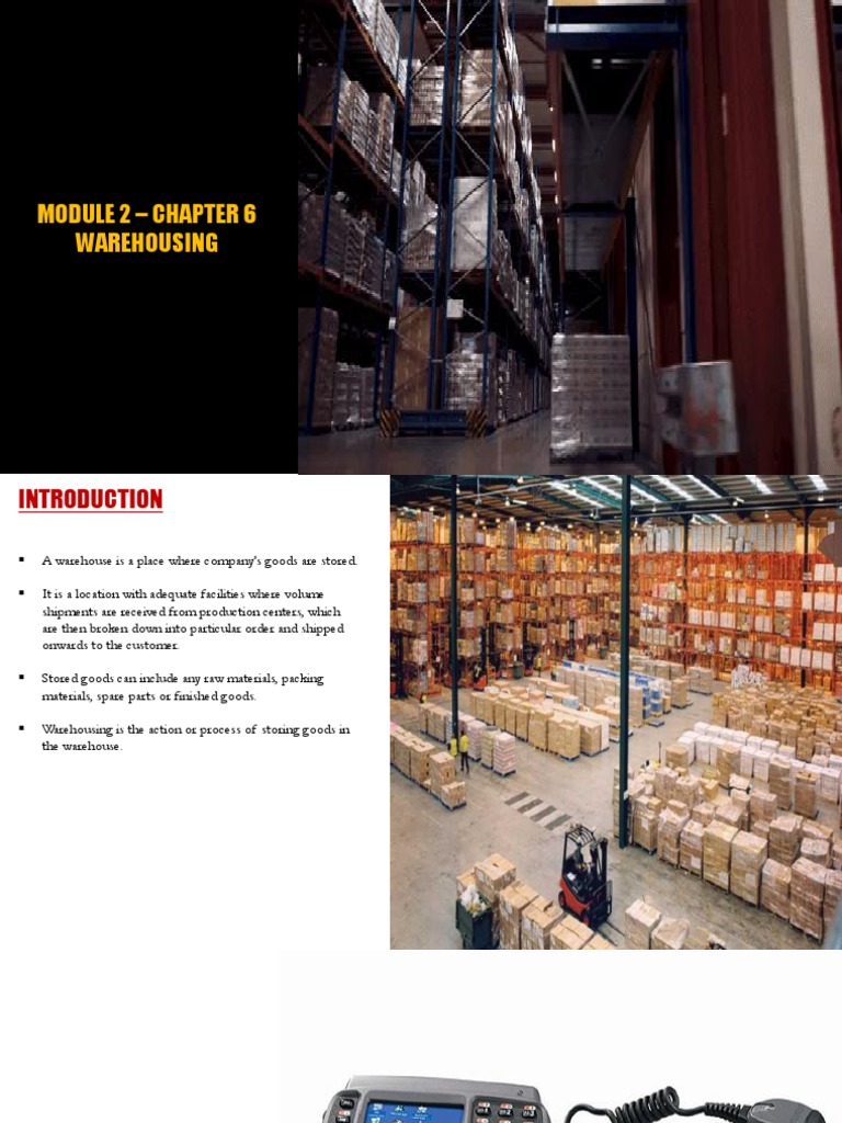 Chapter 6 - Warehousing | Download Free PDF | Warehouse | Business
