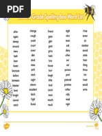 400 Spelling Bee Word List Every Level Easy Difficult and Impossible | PDF