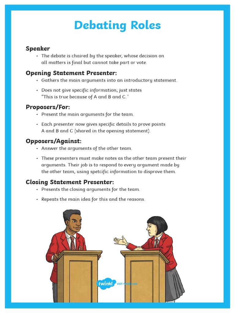 Debating Roles | PDF