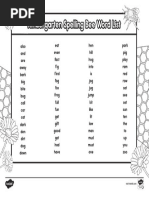 Color First Grade Spelling Bee Word List PDF | PDF