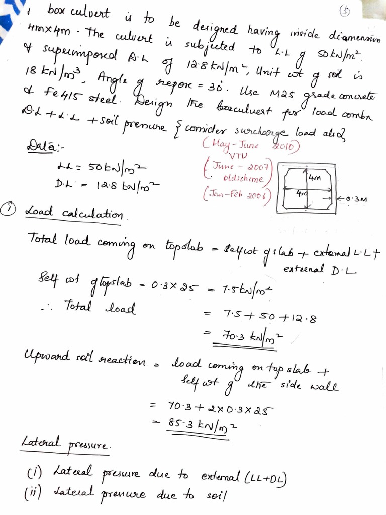 Box Culvert Design | PDF