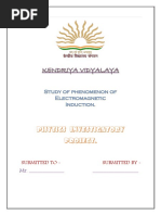 Physics Investigatory Project ELECTROMAGNETIC INDUCTION Class 12 | PDF ...