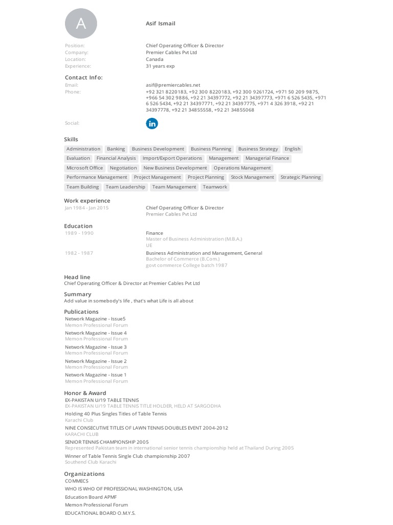 Asif Ismail PDF | PDF | Business | Leadership