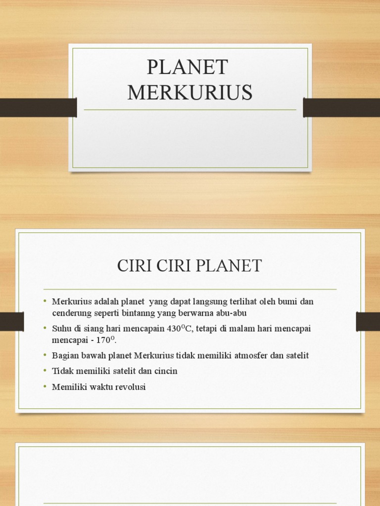 Planet Merkurius | PDF