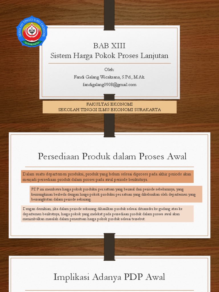 BAB XIII Sistem Harga Pokok Proses Lanjutan | PDF