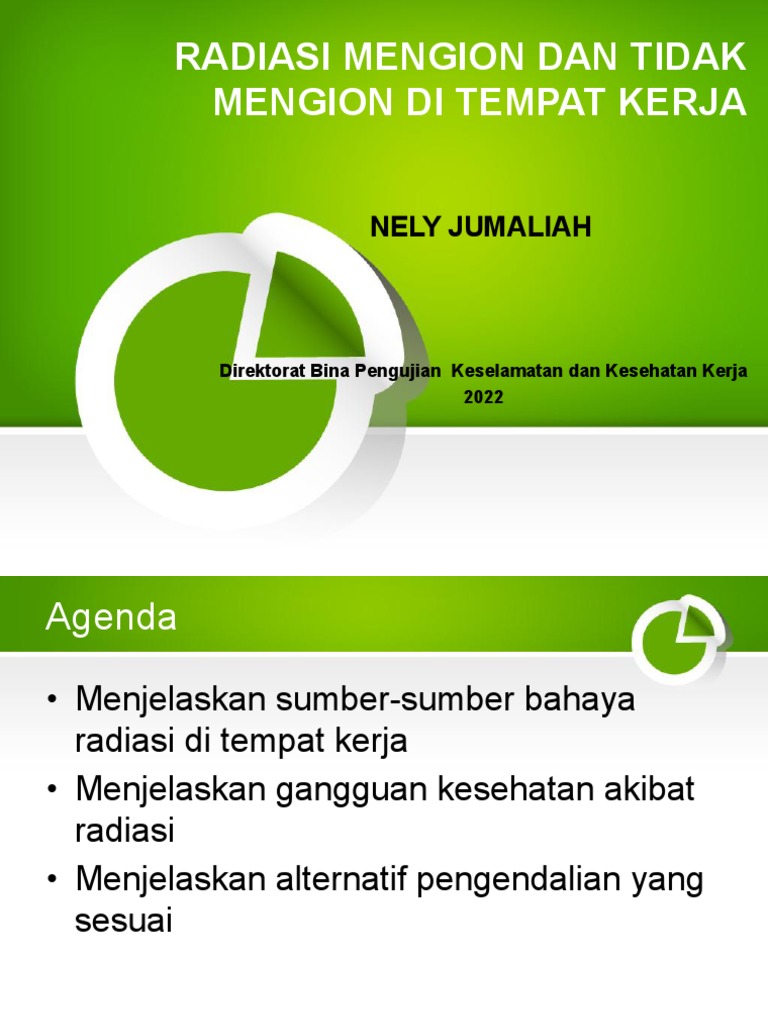 Radiasi Mengion Dan Tidak Mengion Di Tempat Kerja PDF | PDF