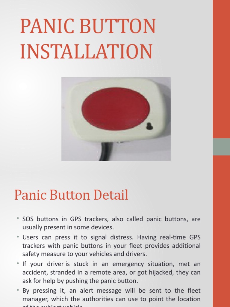 Panic Button Installation | PDF