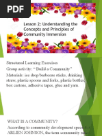 What Is Community Immersion | PDF | Service Learning | Community