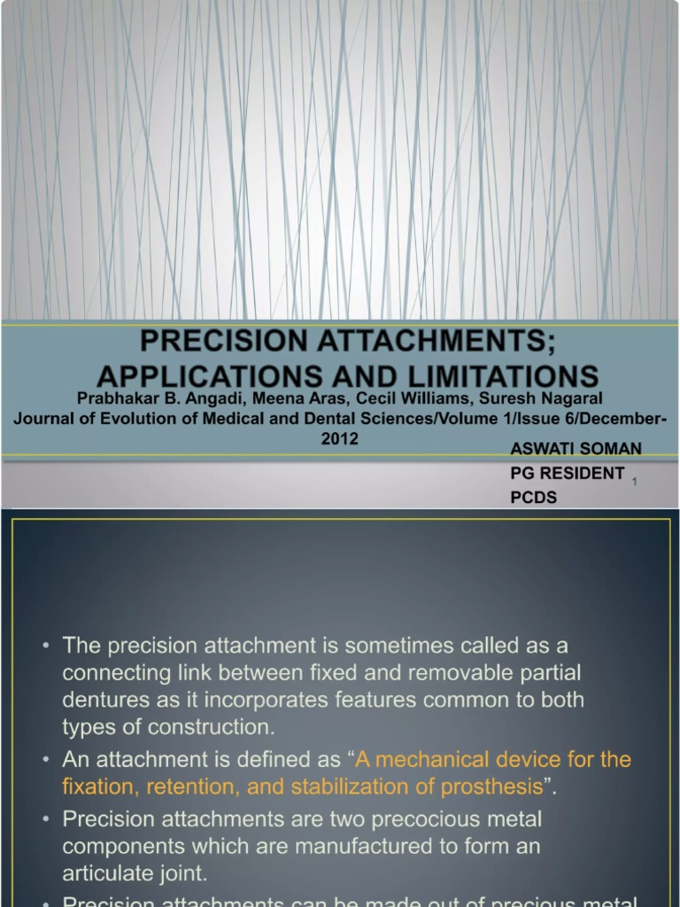 Precision Attachment | PDF