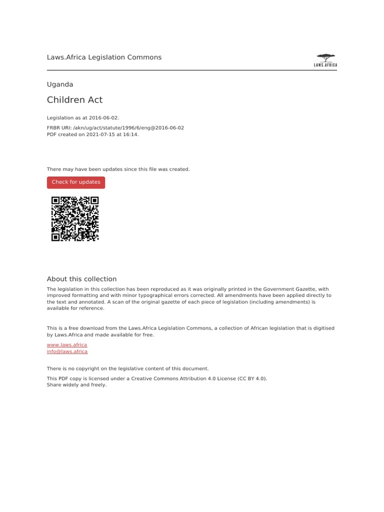 Children Act PDF | PDF | Legal Guardian | Child Abuse