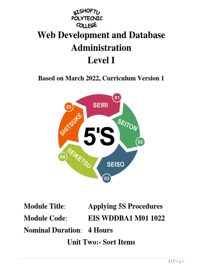 Organizing for Efficiency: A Guide to Applying 5S Procedures to Improve ...