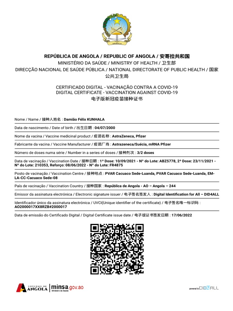 Minsa - Ministério Da Saúde de Angola PDF | PDF