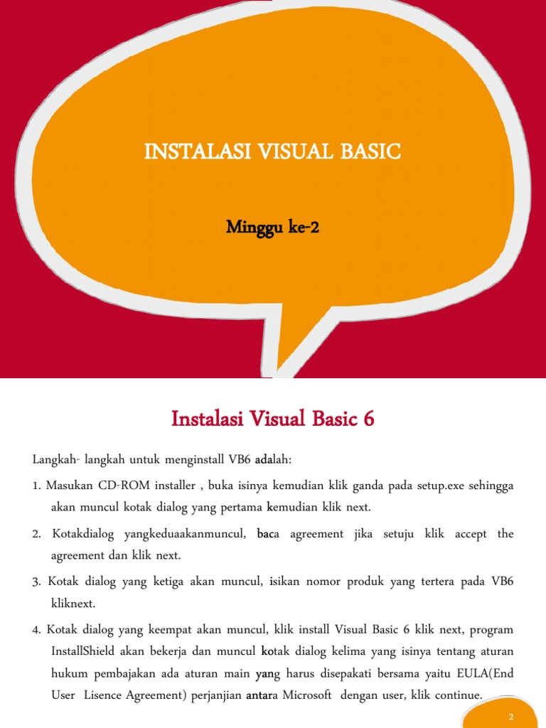 Instalasi Visual Basic PDF | PDF