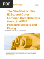 ASTM A193 Grade B7 Torque Chart - Boltport Fasteners | PDF | Screw ...