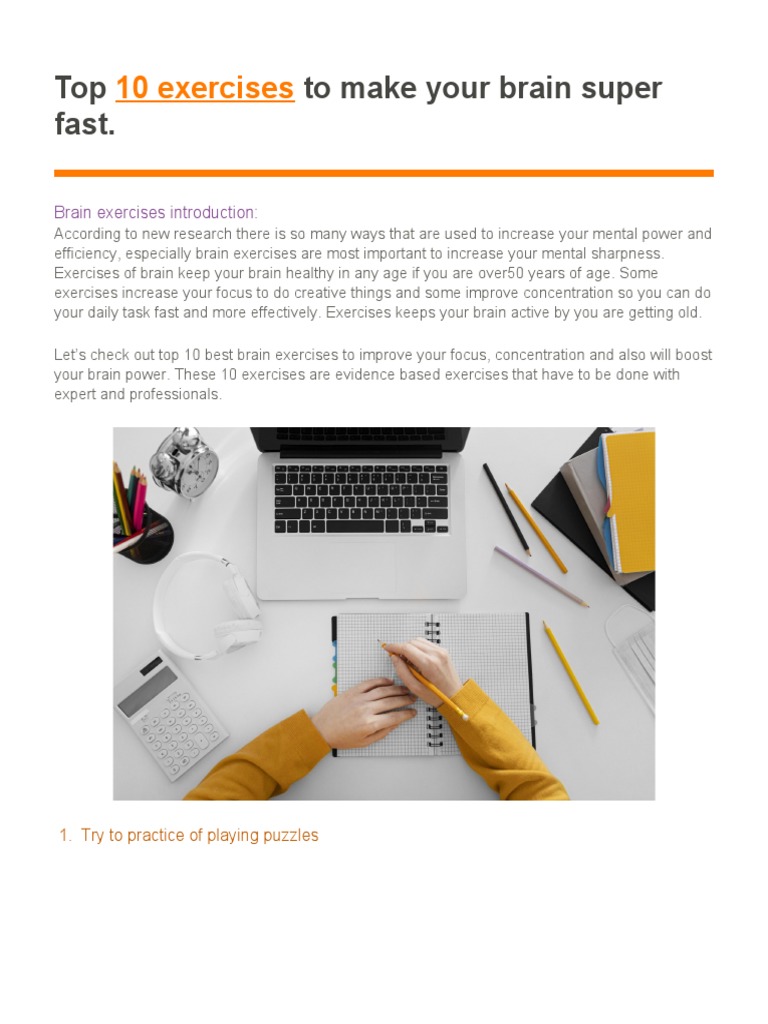 Top 10 Brain Exercises for Sharpness | PDF | Brain | Memory