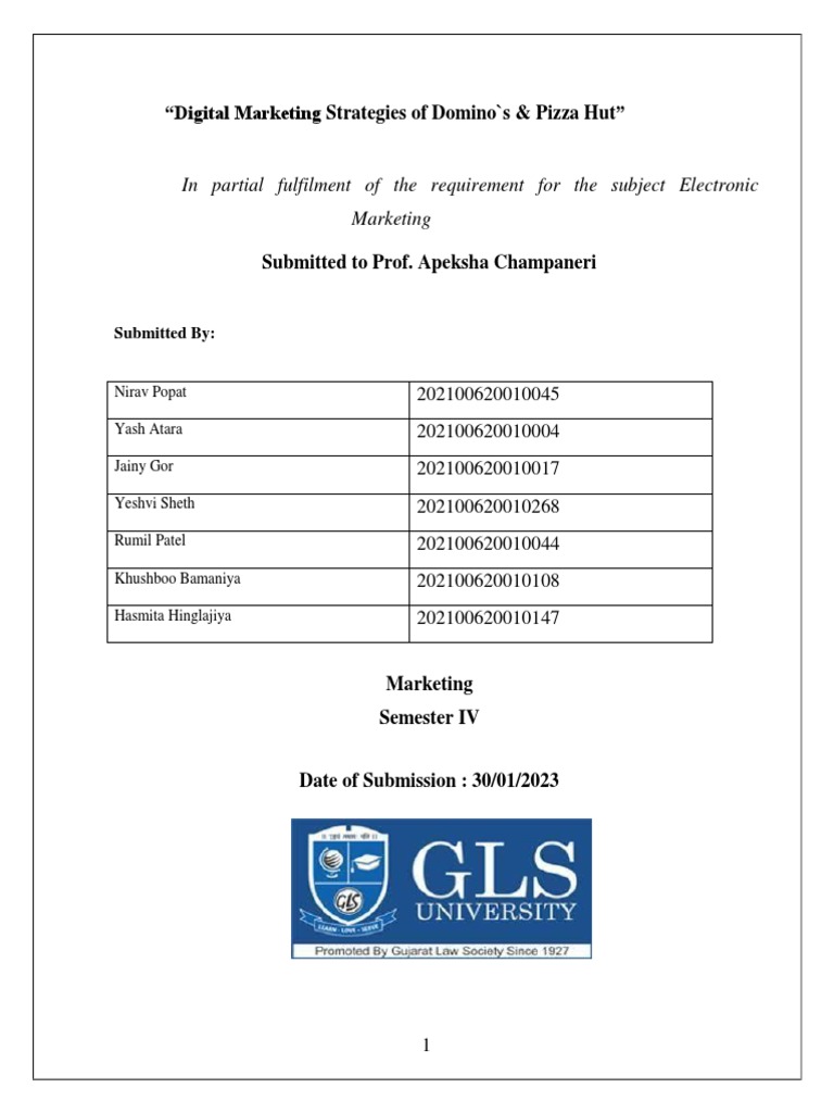 EM Final Report PDF | PDF | Business | Marketing