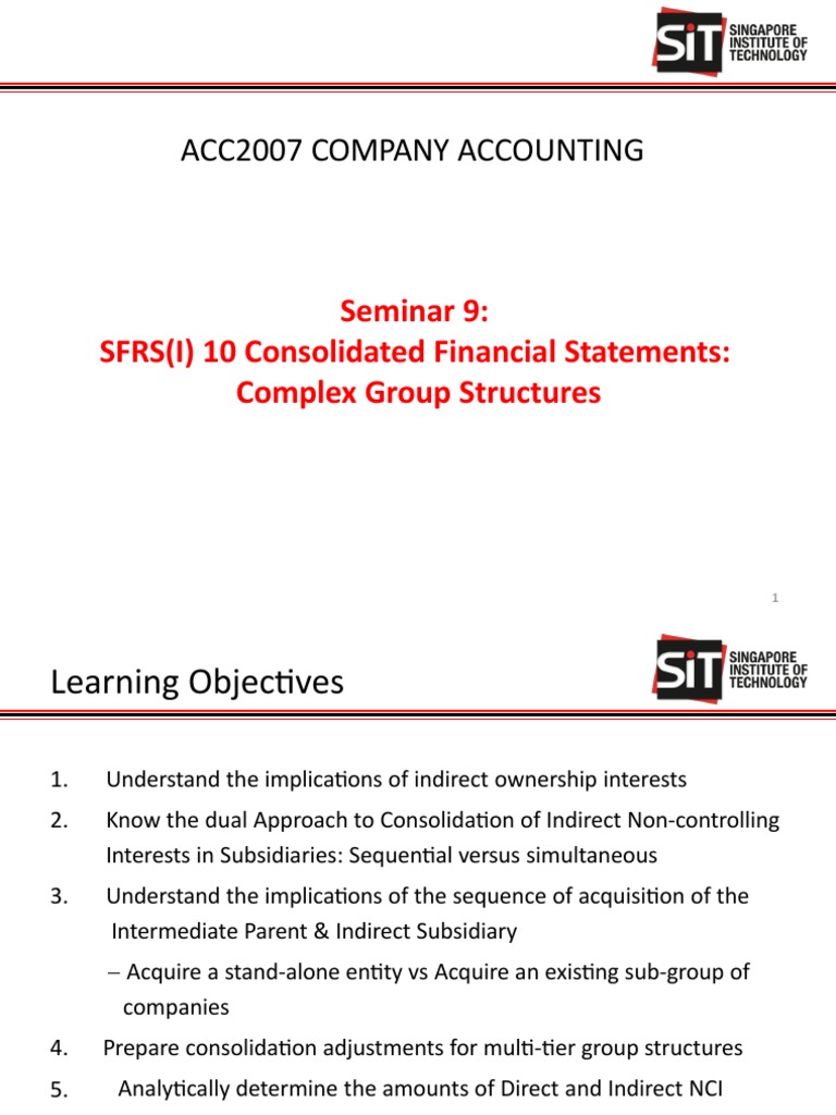 ACC2007 - Seminar 9 - Complex Group Structures | PDF | Consolidation ...