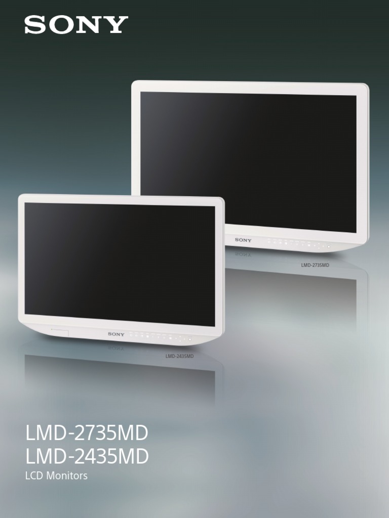 LMD-2735MD LMD-2435MD: LCD Monitors | PDF | Computer Monitor | Display Resolution