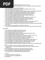 70 Hard Bible Quiz Questions & Answers | PDF | Jesus | Bible