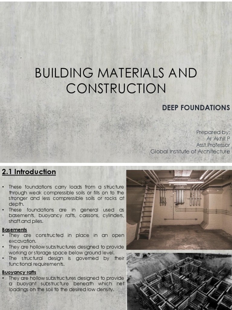 2 Deep Foundations R1 PDF | PDF | Deep Foundation | Building Engineering