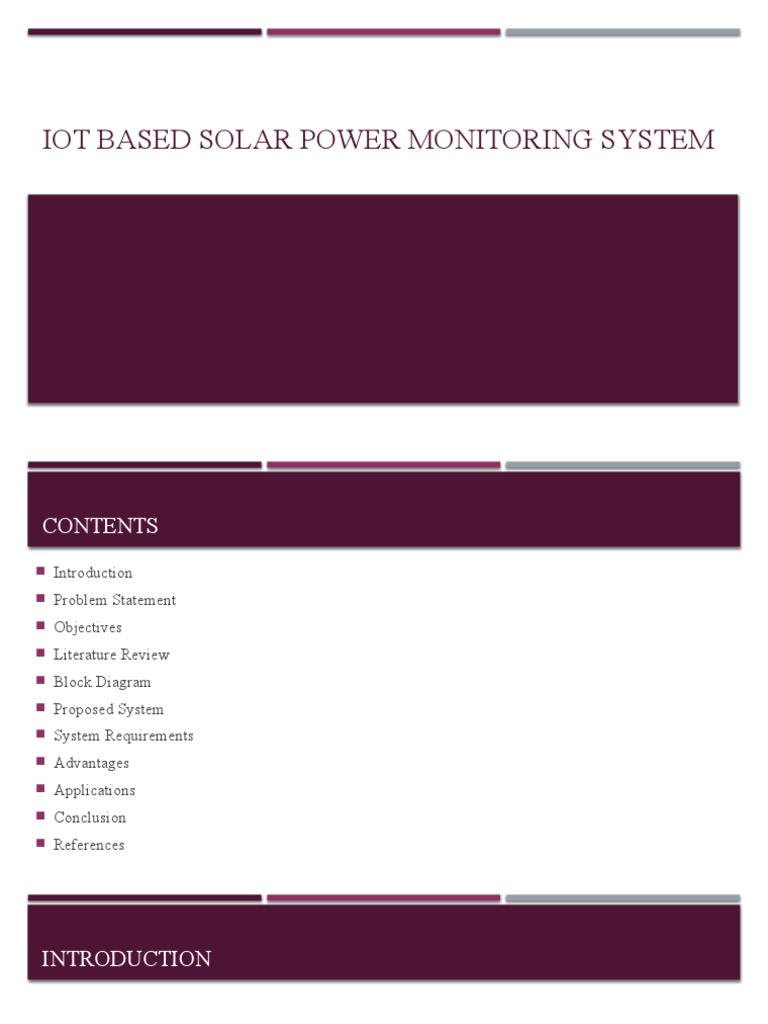 Iotbased Solar Power Monitoring Download Free Pdf Solar Panel