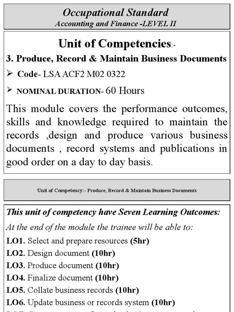 03.produce, Record & Maintain Business Documents | PDF | Computer File ...
