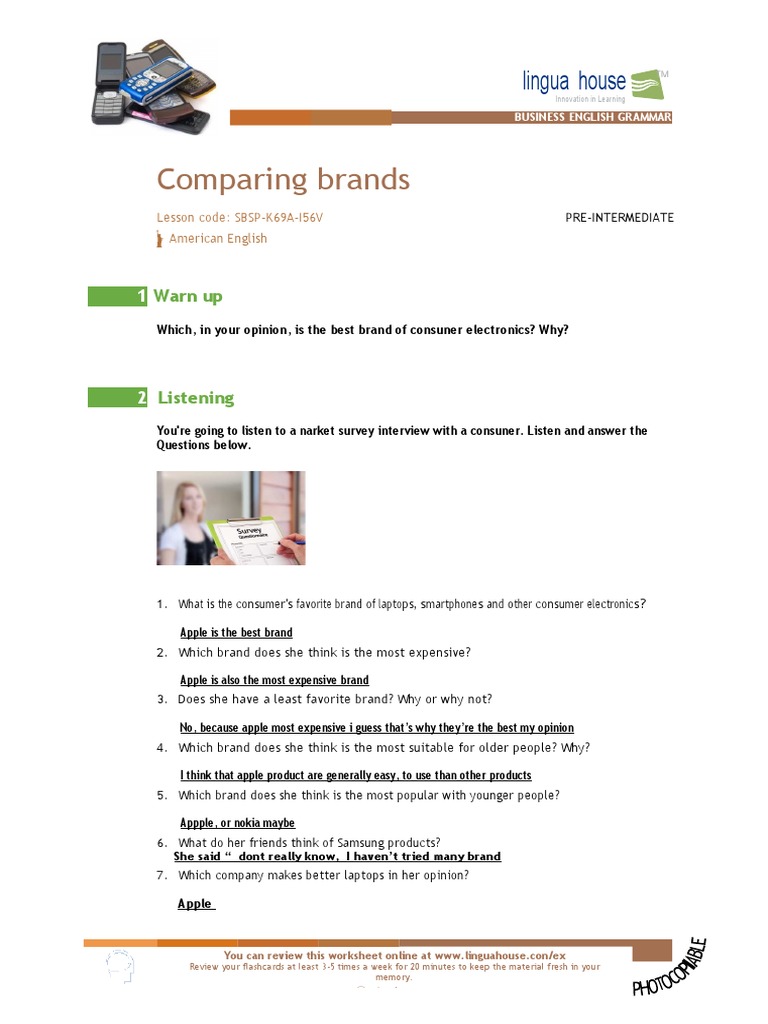 UNIT 3 Comparing-Brands-Dikonversi | PDF | Apple Inc. | Brand
