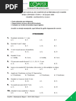 Subiect Comper Mate EtapaN 2022 2023 ClasaII | PDF