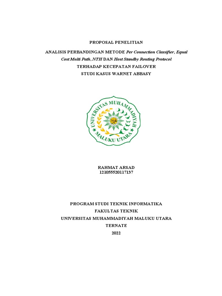 Proposal Penelitian | PDF