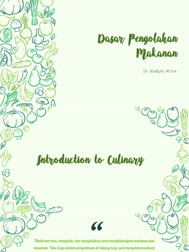 Introduction to Culinary.pdf | PDF | Chef | Soup