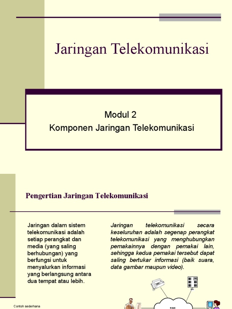 Modul 2 Komponen Jaringan Telekomunikasi | PDF