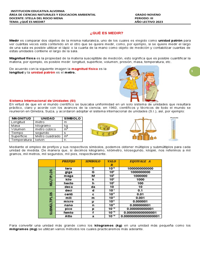 Medir magnitudes físicas: conceptos básicos y aplicaciones cotidianas | PDF | Medición | Kilogramo