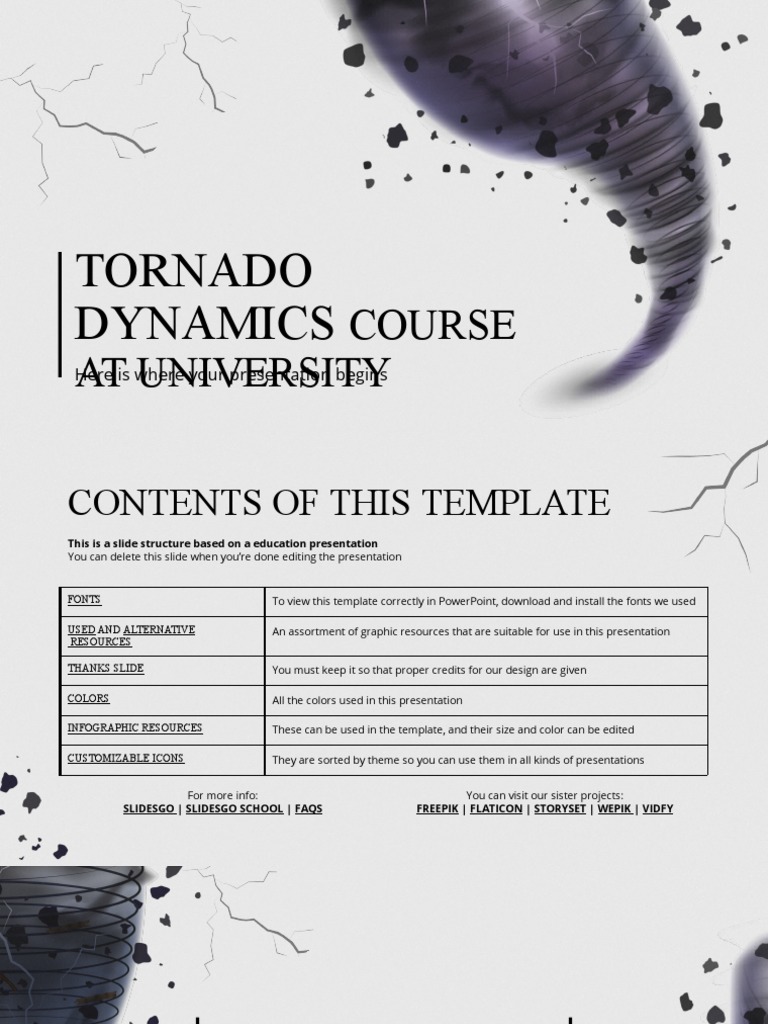 Tornado Dynamics Course at University by Slidesgo | PDF | Planets ...