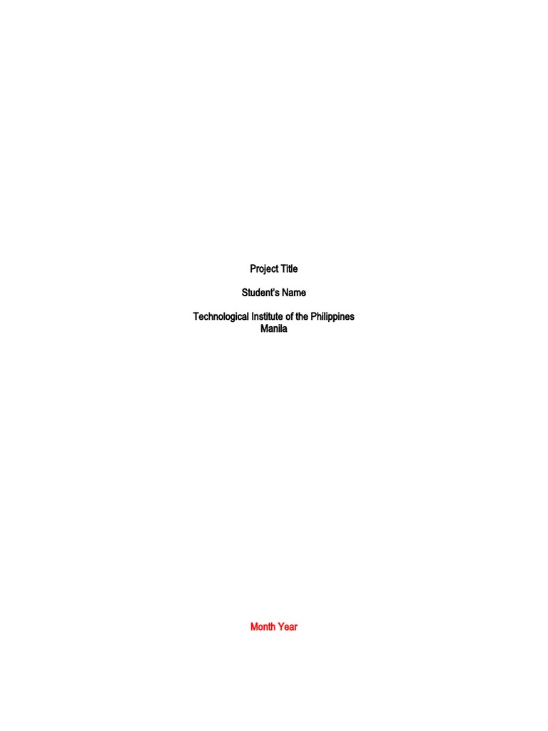 Project Study Template - Ver2.0 | PDF | Paragraph | Arial