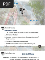 Nebulization Procedure | PDF | Pulmonology | Medical Specialties