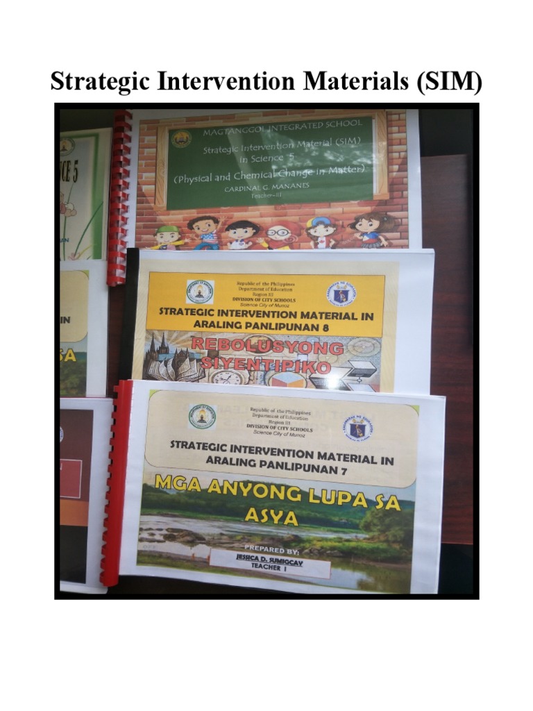 Strategic Intervention Materials | PDF