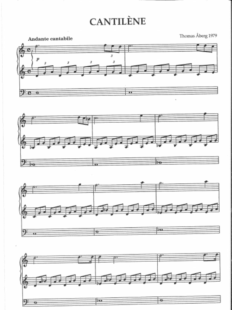 Cantilene Thomas Åberg | PDF