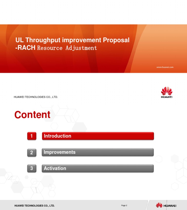 Ul THRP Improvement Proposal Rach Resource Adjustment | PDF