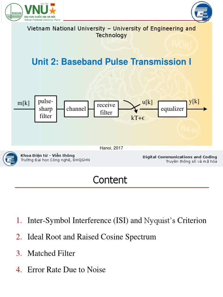 2.baseband Pulse Transmission I | PDF