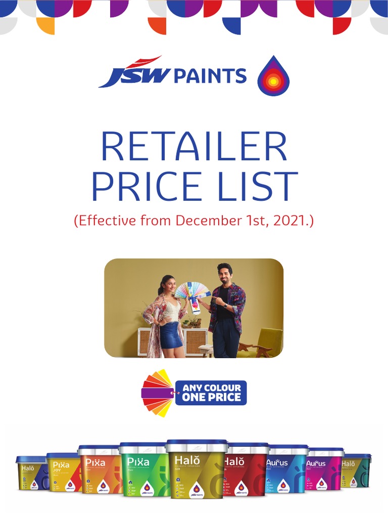 JSW-Retailer Pricelist-Dec'21 | PDF