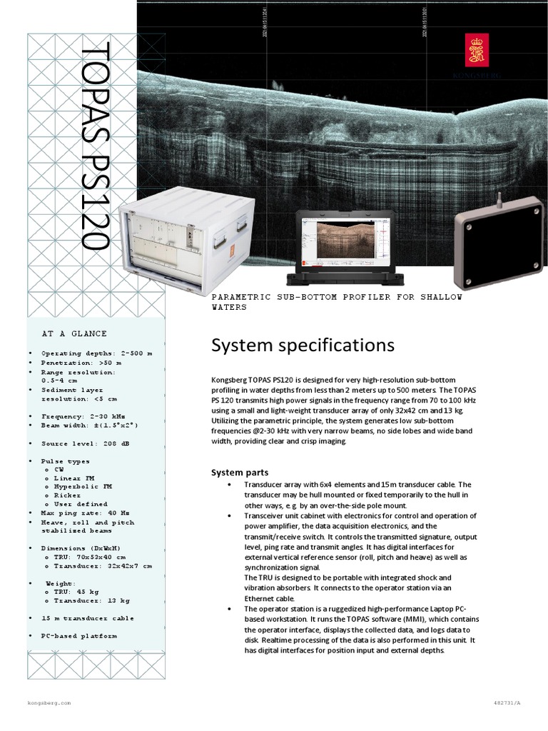 482731a Topas ps120 Datasheet | PDF | Sonar | Frequency Modulation