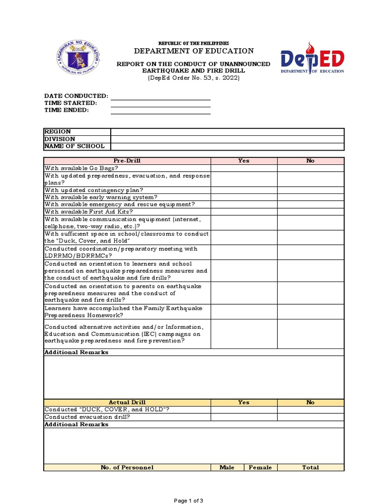 Nsed Report For Schools and Districts | PDF | Emergency Management