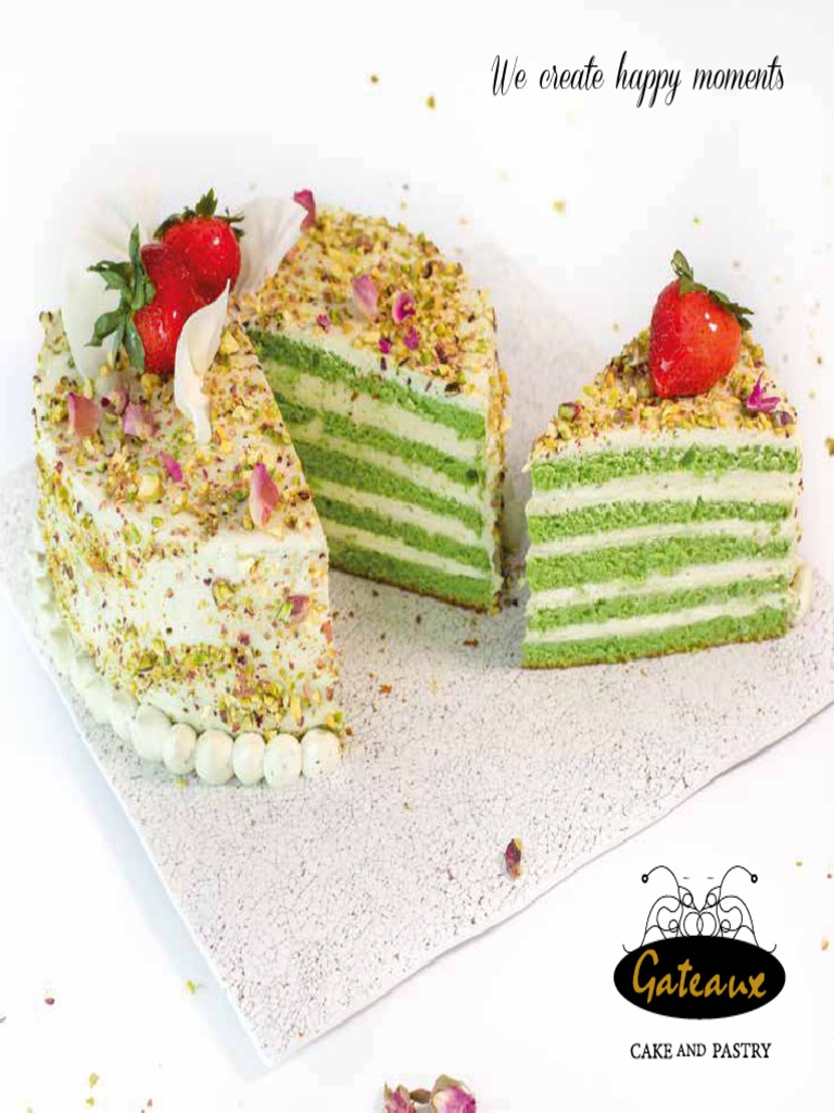 Gateaux Menu | PDF | Cakes | European Cuisine